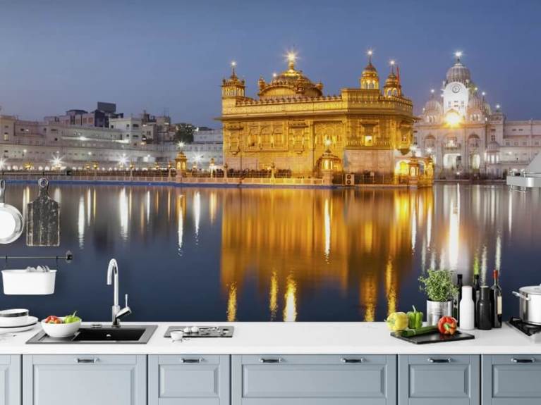 Golden Temple Wallpaper 3d
