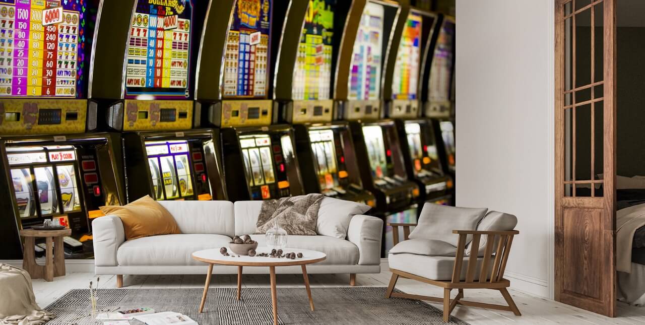 Slot Machines Wallpaper Mural | Wallsauce US