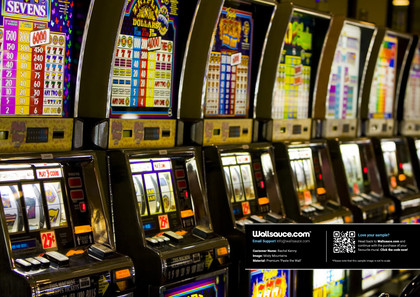 Slot Machines Wallpaper Mural | Wallsauce US