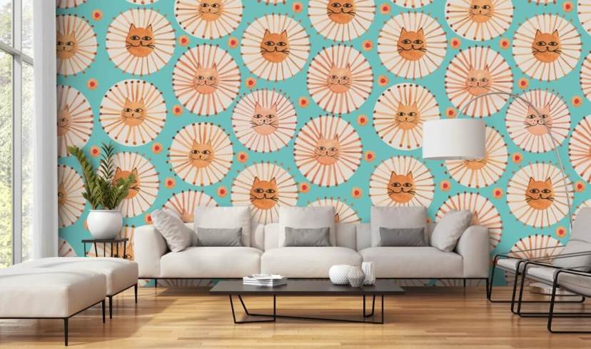 Cat Wallpaper & Wall Murals | Wallsauce US