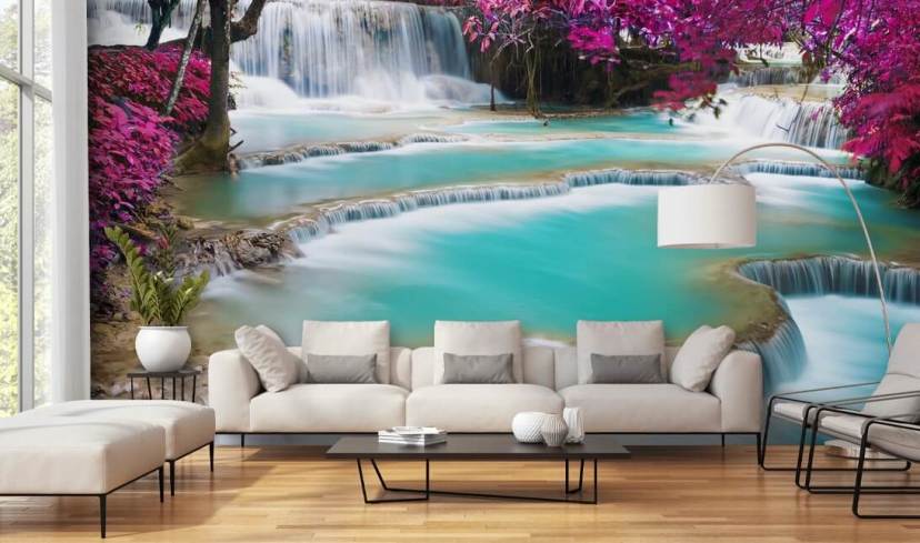 Waterfall Wallpaper & Wall Murals | Wallsauce UK