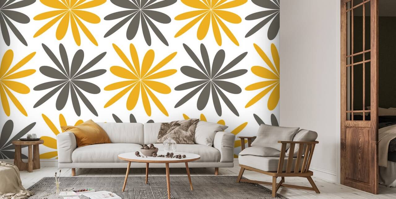 Abstract seamless pattern. Wallpaper Mural | Wallsauce UK