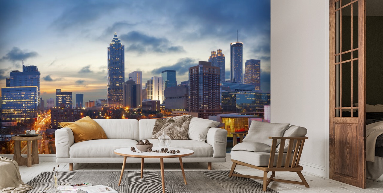 City of Atlanta Wallpaper Mural | Wallsauce US