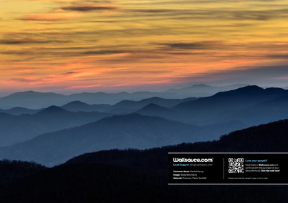 Layers of the Blue Ridge Mountains Wall Mural Layers of the Blue Ridge ...