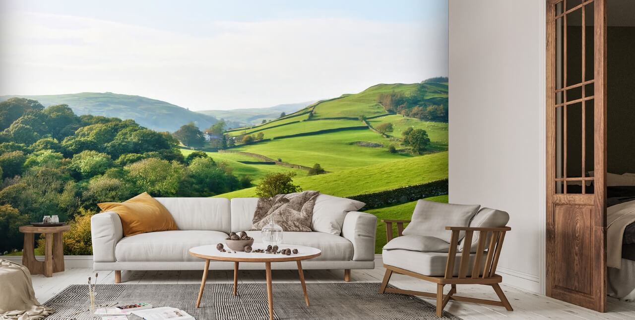 Hills and Valleys Wall Mural | Wallsauce US