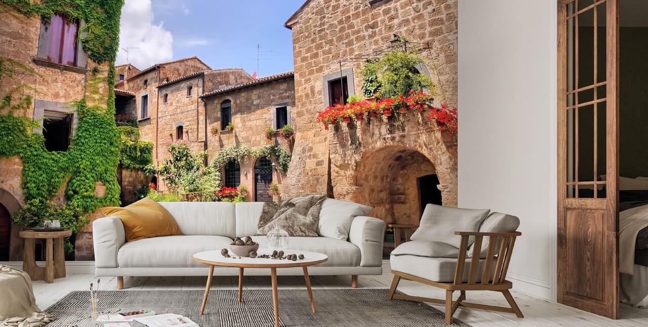 Italian Old Town Wallpaper | Wallsauce US