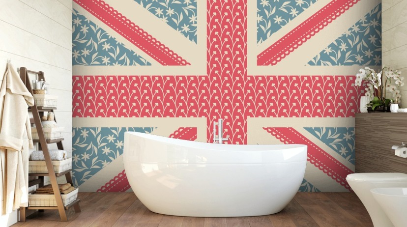 Pink Union Jack Wallpaper