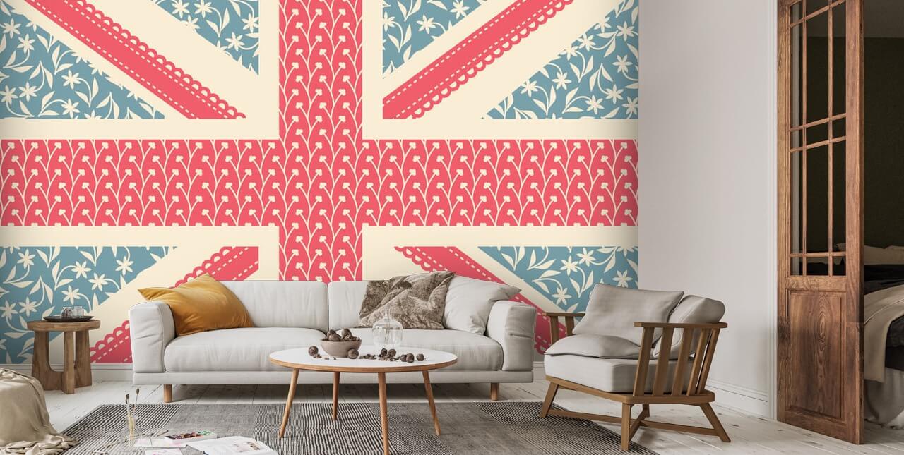 Pink Union Jack Wallpaper