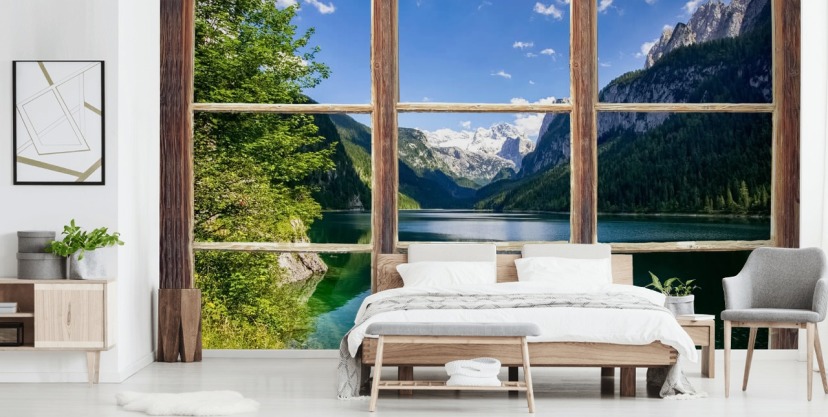 Window Wallpaper - Window View Wall Murals | Wallsauce UK