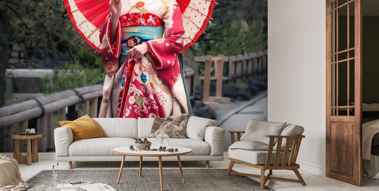 Japanese Geisha in Kyoto | Wallsauce UK