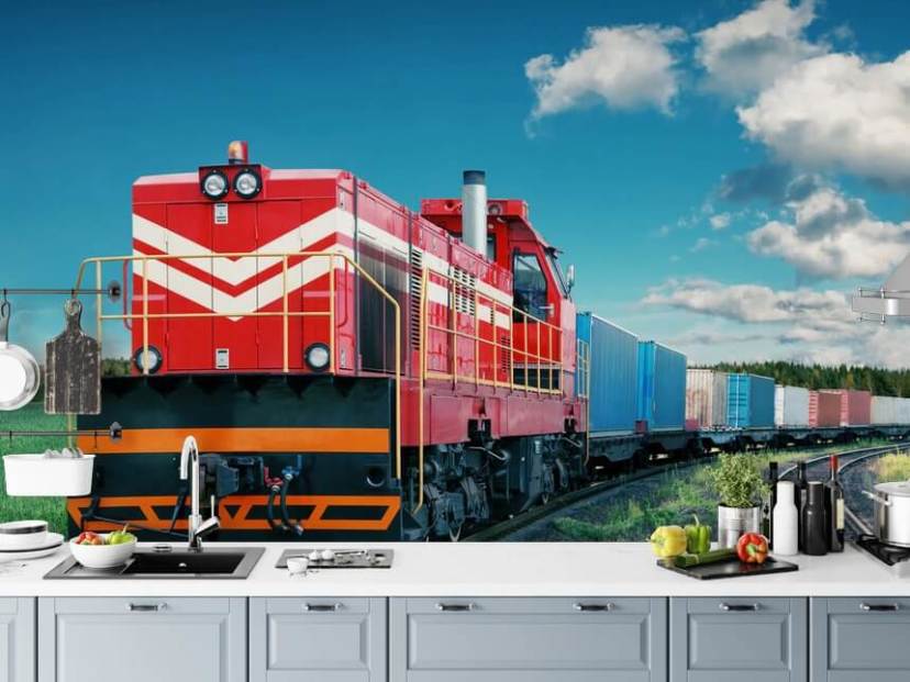 Train Wallpaper & Steam Train Wall Murals | Wallsauce US