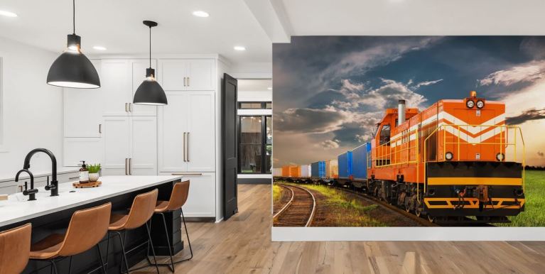 Train Wallpaper & Steam Train Wall Murals | Wallsauce UK