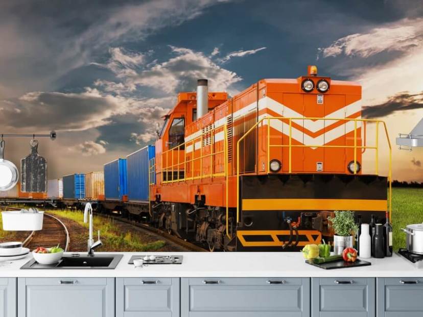Train Wallpaper & Steam Train Wall Murals | Wallsauce US