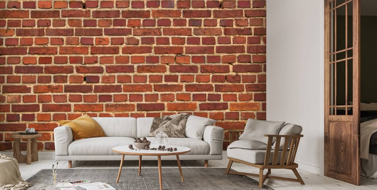 Distressed Brick Wall Wallpaper | Wallsauce UK