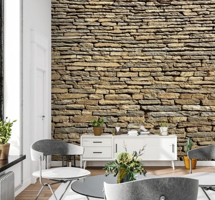 Stone Wallpaper & Stone Effect Wall Murals | Wallsauce UK