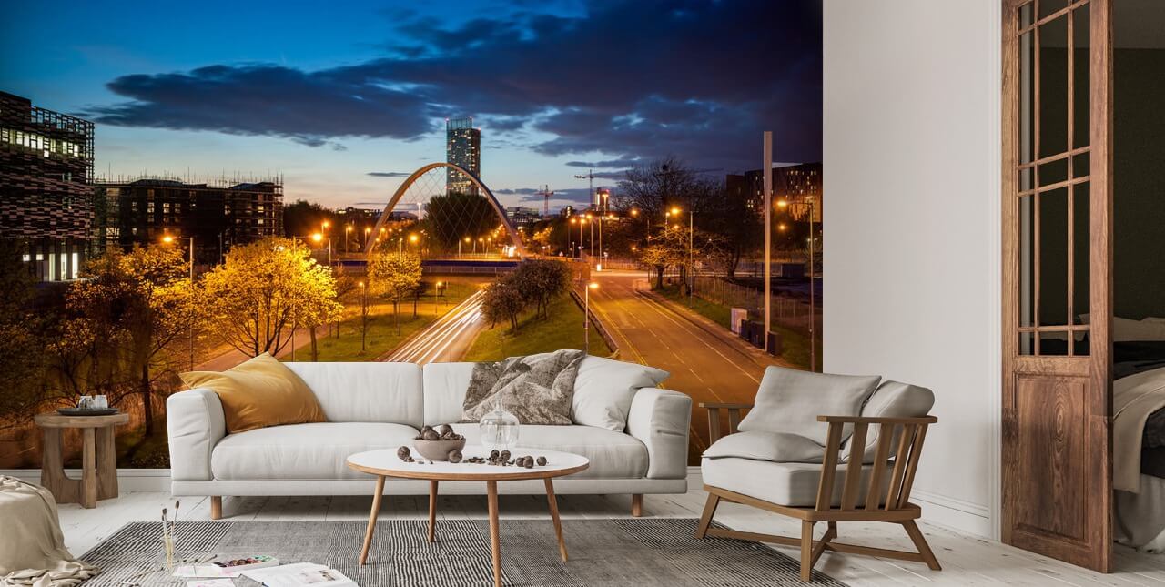 Manchester Skyline Wallpaper | Wallsauce UK