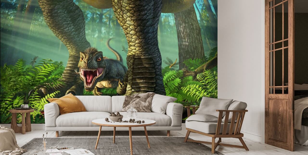 Wee Rex Wall Mural | Wallsauce UK