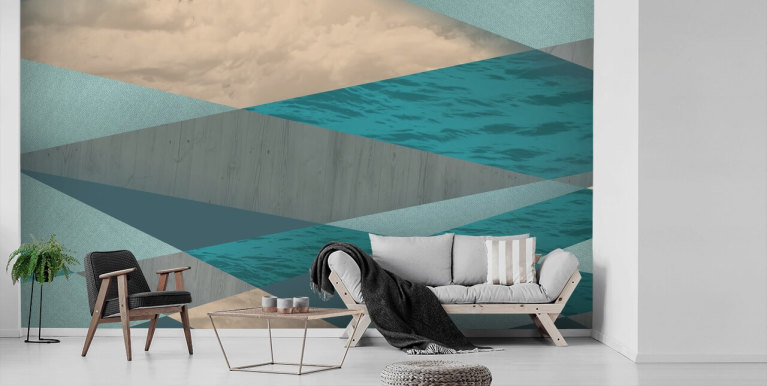 Geometric Wallpaper & Wall Murals | Wallsauce UK