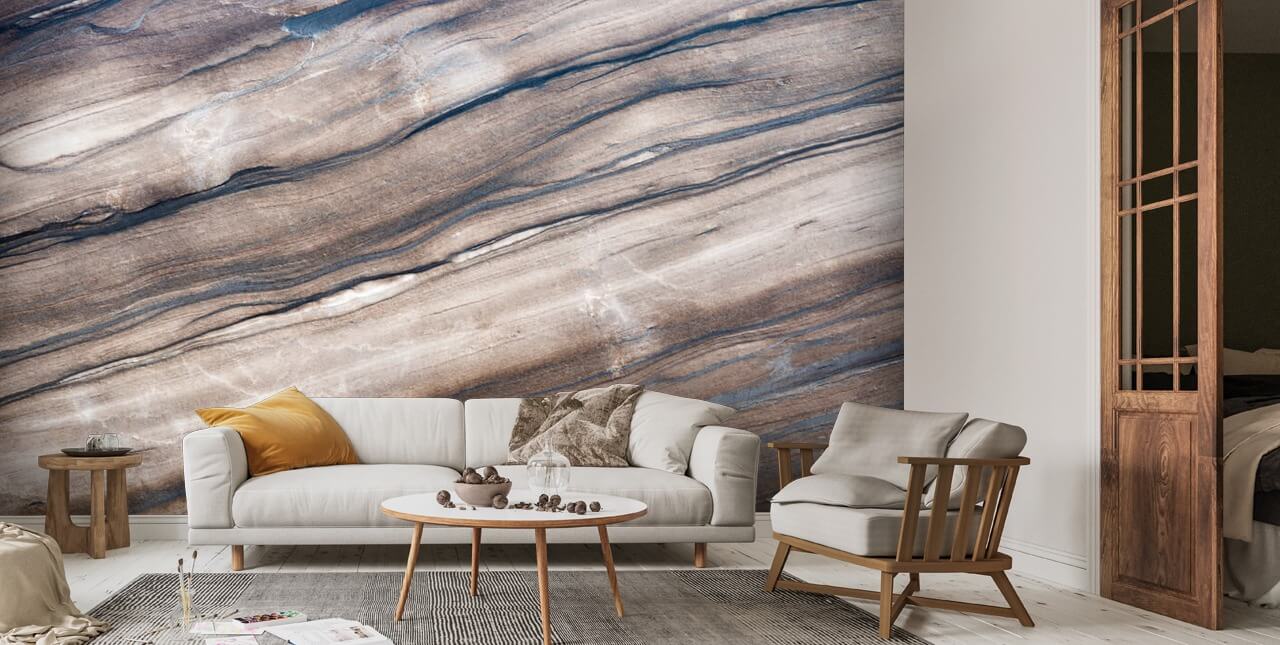 Brun marmor tapet | Wallsauce SE