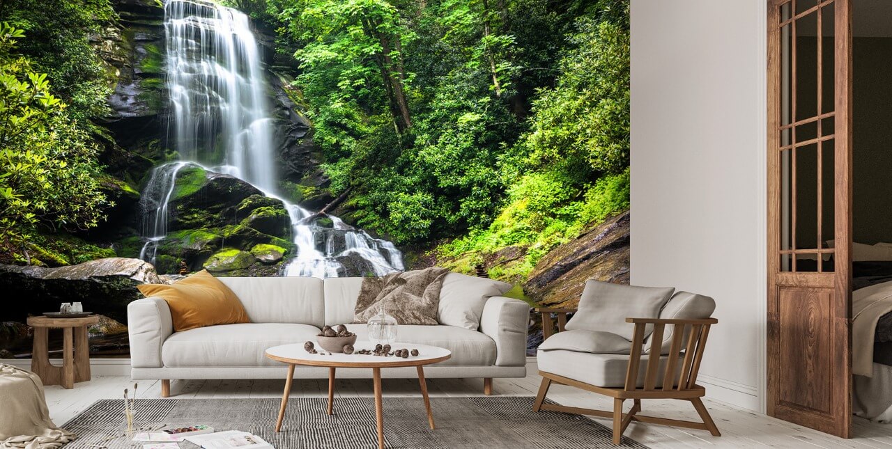 Zen Waterfall Wallpaper | Wallsauce US