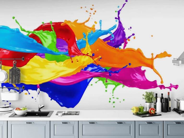 Multicoloured Wallpaper Murals | Wallsauce US