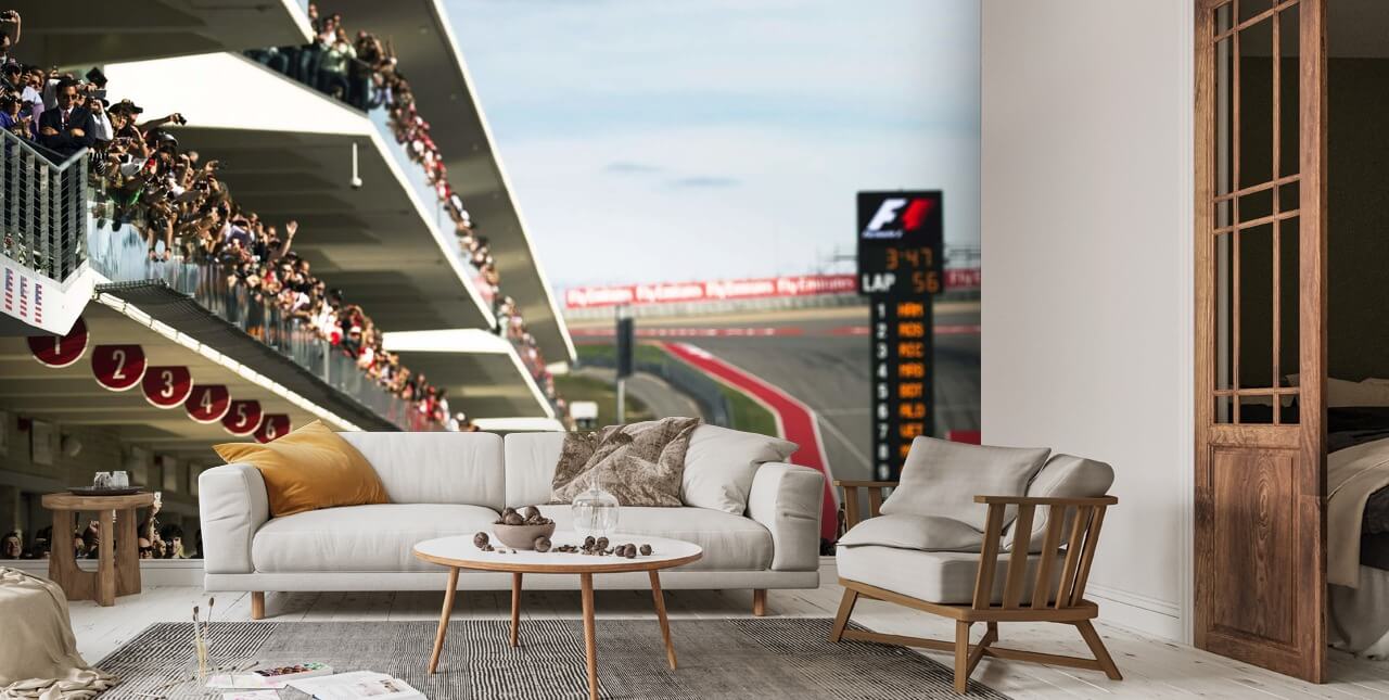 Lewis Hamilton USA 2014 Wall Mural | Wallsauce US