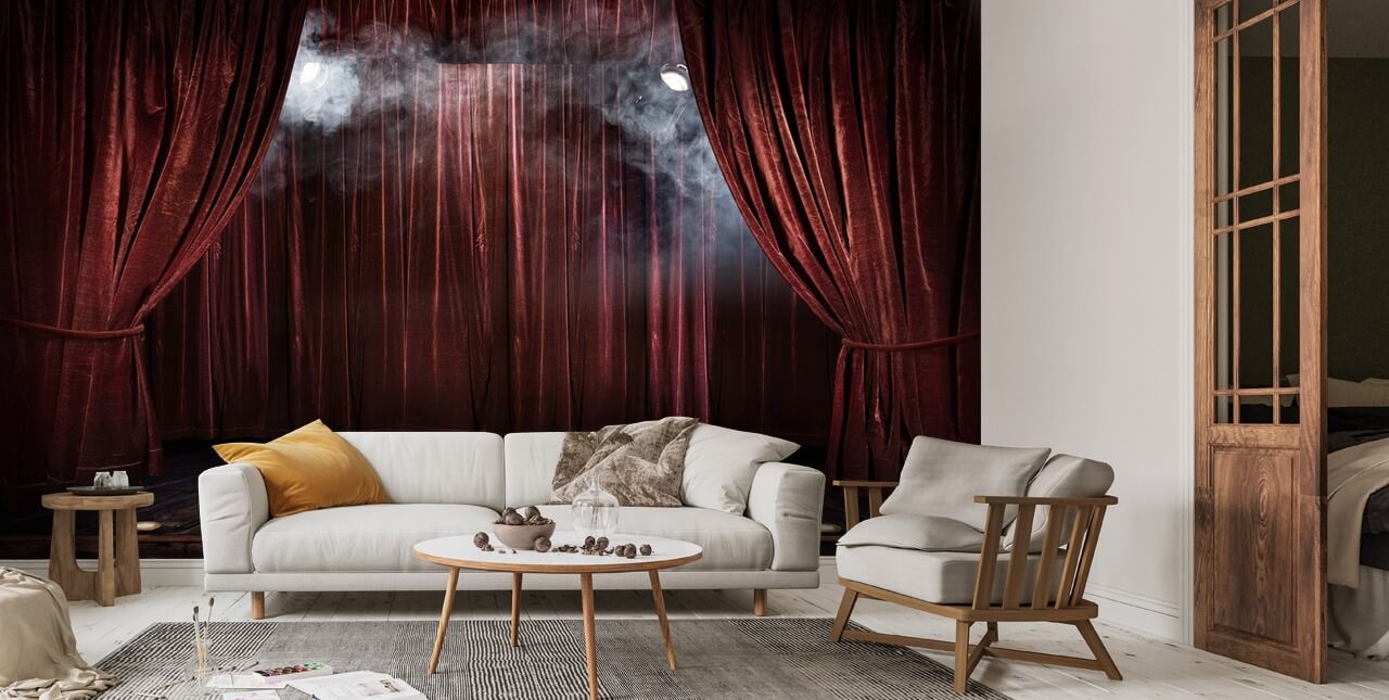 Magic Theater Stage Wallpaper Mural | Wallsauce US