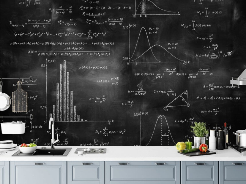 Decorazioni murali e carta da parati con matematica | Wallsauce IT