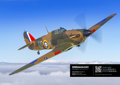 Battle of Britain Hurricane Wall Mural | Wallsauce UK