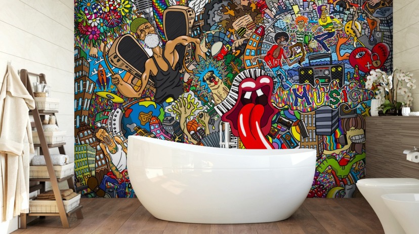 Graffiti behang en muurschilderingen met straatkunst | Wallsauce NL