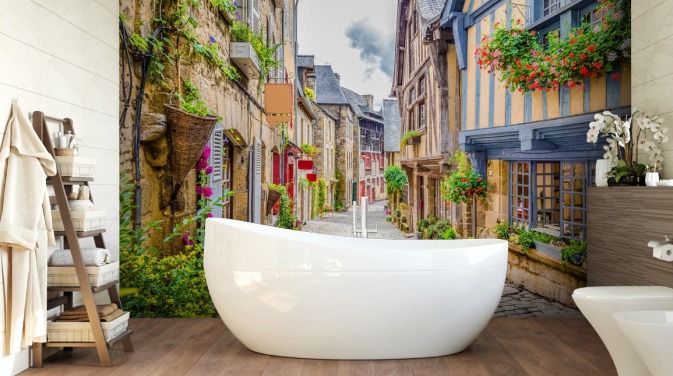 Facade Wallpaper & Wall Murals | Wallsauce UK