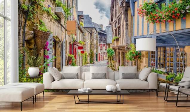 Facade Wallpaper & Wall Murals | Wallsauce UK