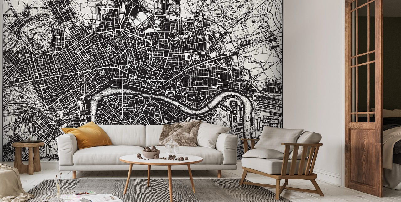 Historical Map of London Wallpaper | Wallsauce US