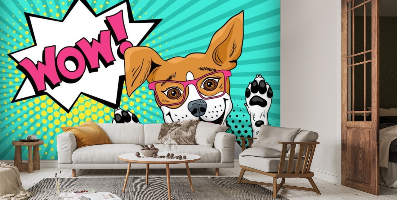 Wow Dog Wallpaper Mural | Wallsauce US