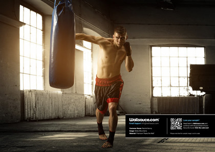 Boxing Wall Mural | Wallsauce US