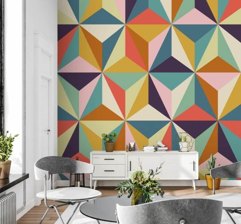 Geometric Wallpaper & Wall Murals | Wallsauce UK