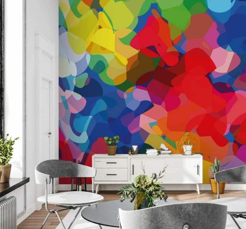 Multicoloured Wallpaper Murals | Wallsauce UK
