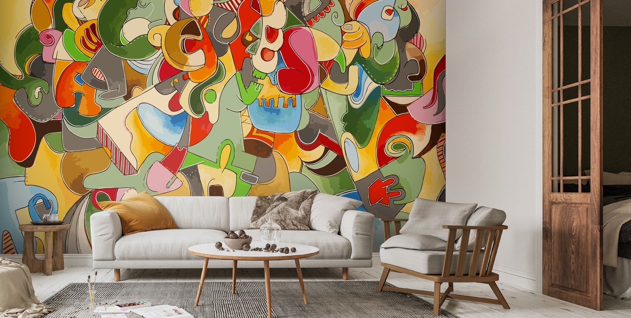 Papel pintado neutro caótico de Mike Labriola | Wallsauce ES