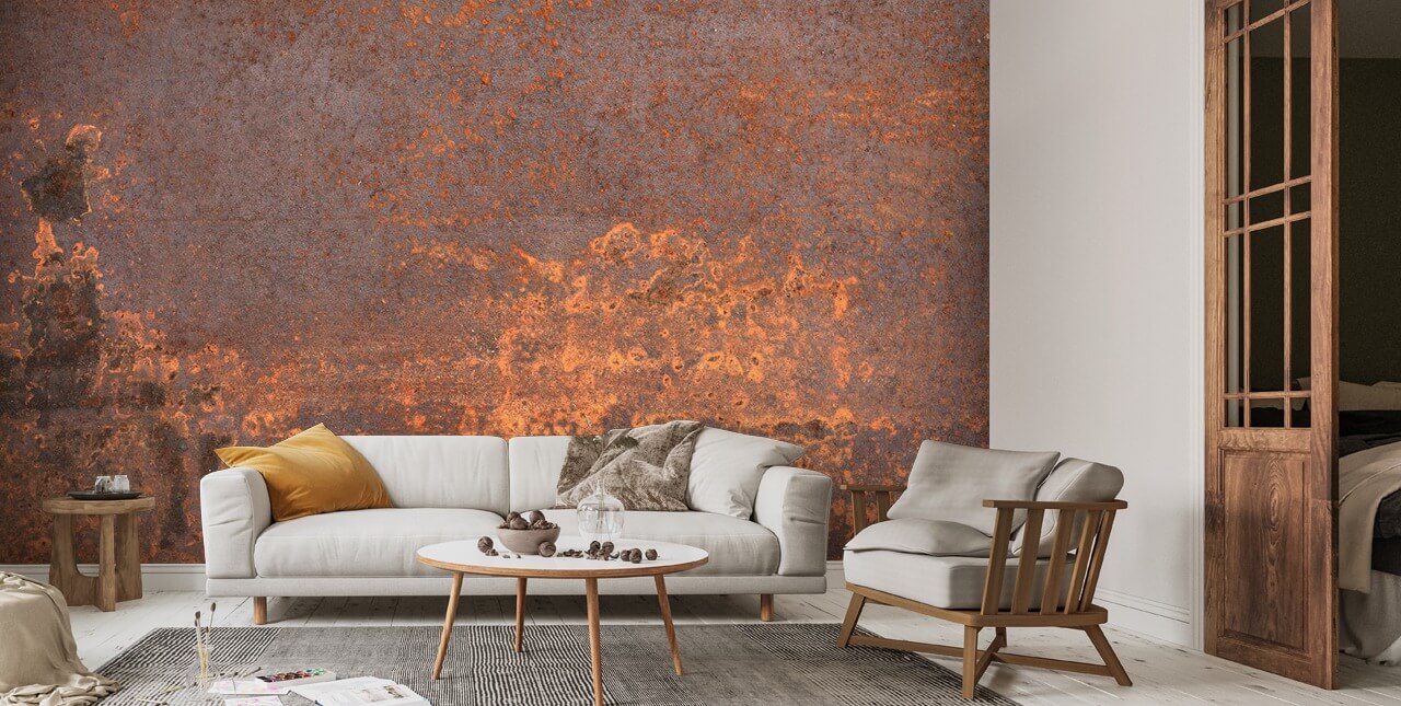 Rusty Metal Wallpaper | Wallsauce UK