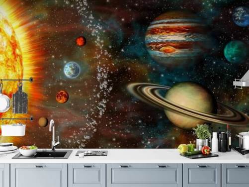 Solar System Wallpaper & Planet Wall Murals | Wallsauce US