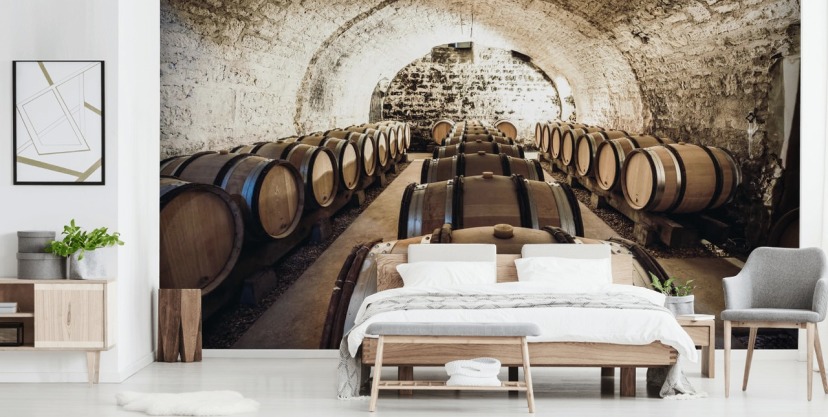 Wine Wallpaper & Wine Cellar Wall Murals | Wallsauce UK