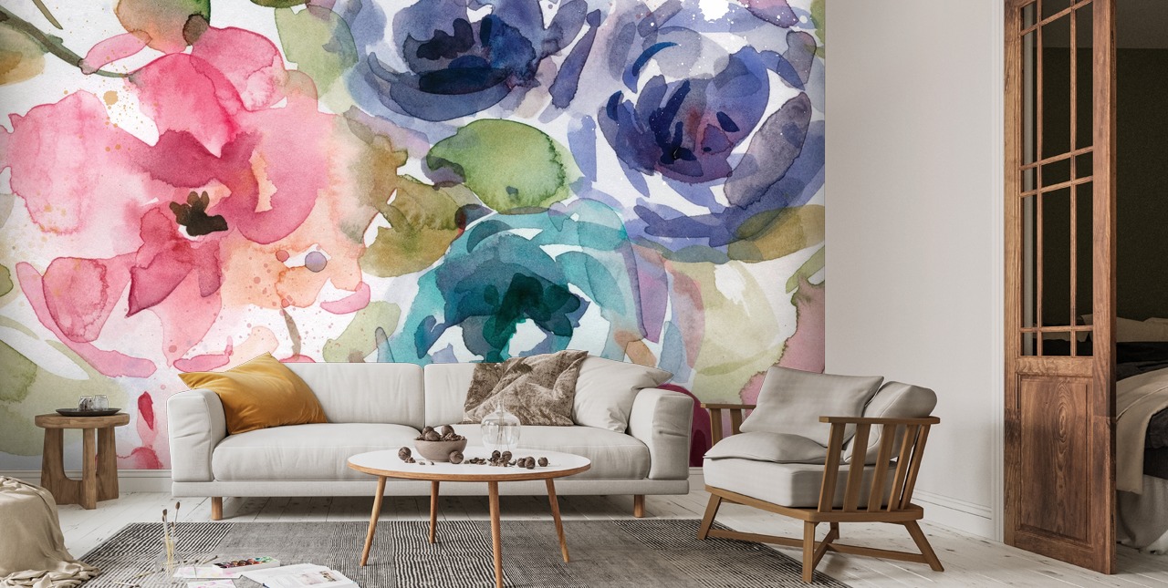 Macro Garden 2 Wall Mural | Wallsauce US