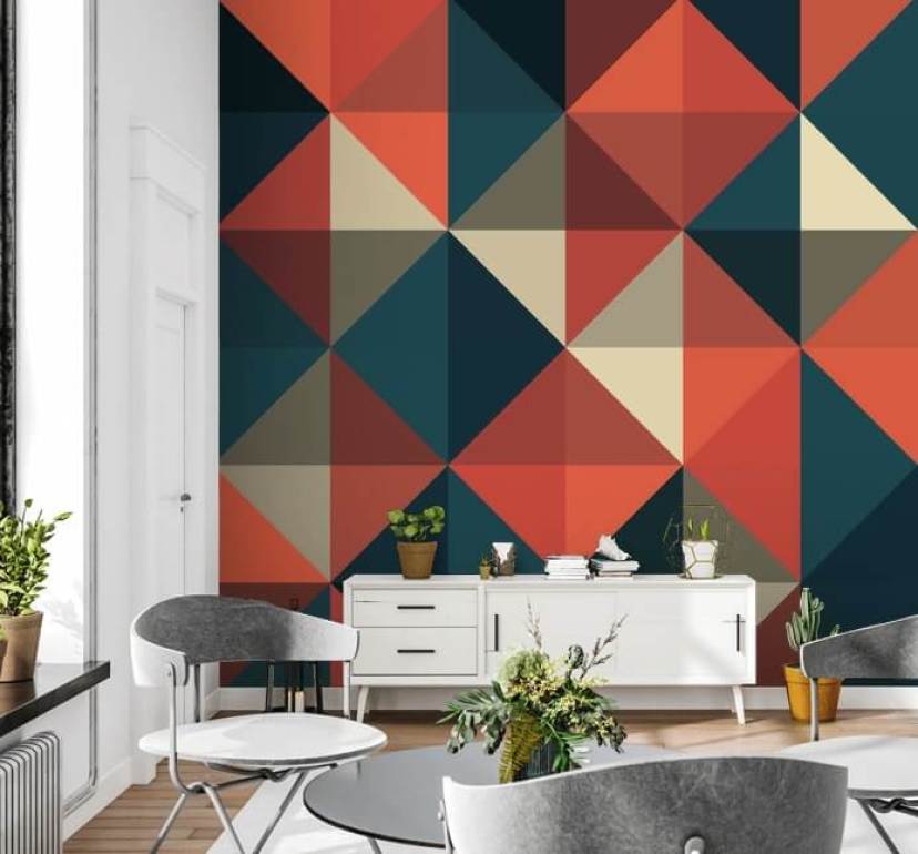 Geometric Wallpaper & Wall Murals | Wallsauce UK