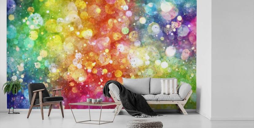 Multicoloured Wallpaper Murals | Wallsauce UK