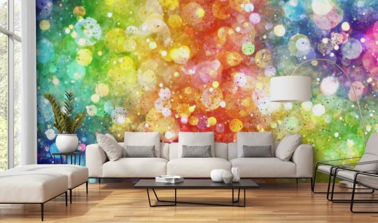 Multicoloured Wallpaper Murals | Wallsauce UK