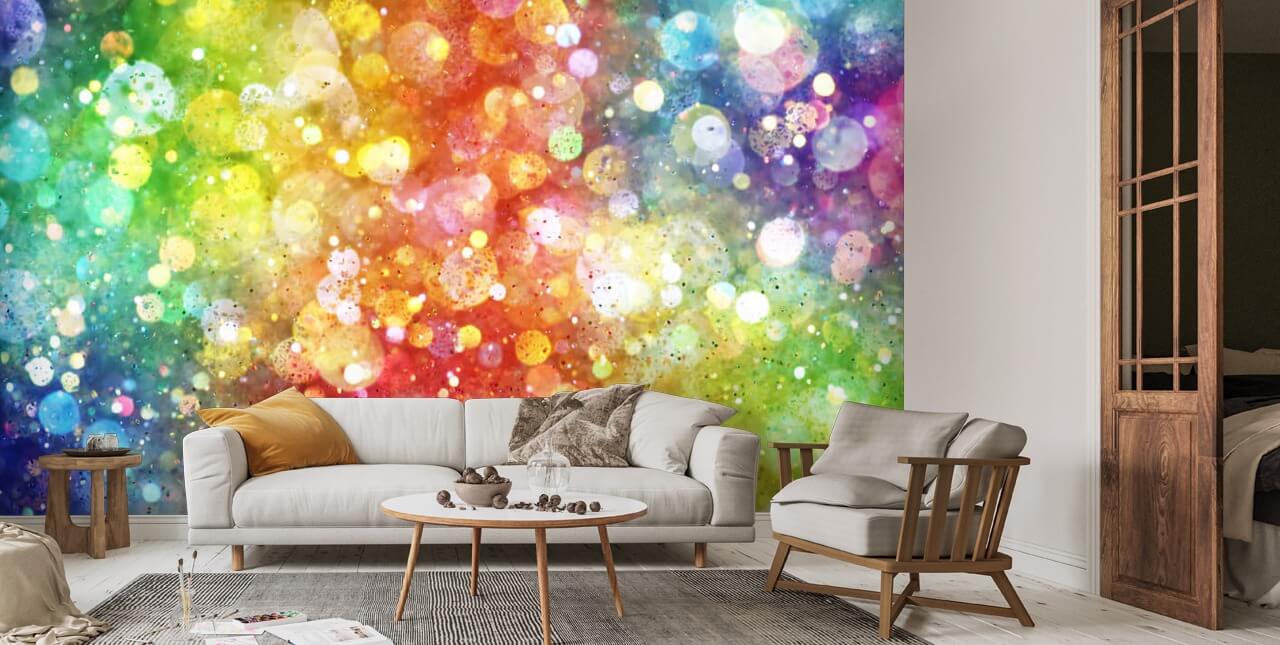 Rainbow of Lights Wallpaper | Wallsauce US