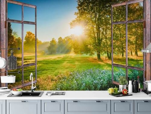Window Wallpaper - Window View Wall Murals | Wallsauce AU