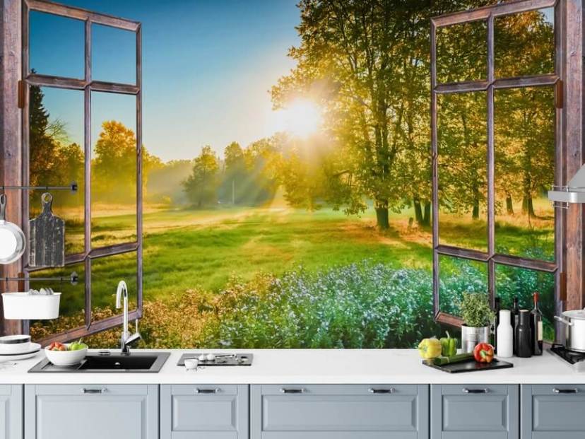 Window Wallpaper - Window View Wall Murals | Wallsauce AU