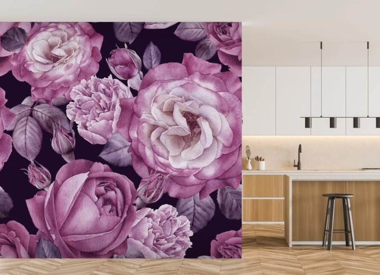 Lavender Roses Wallpaper