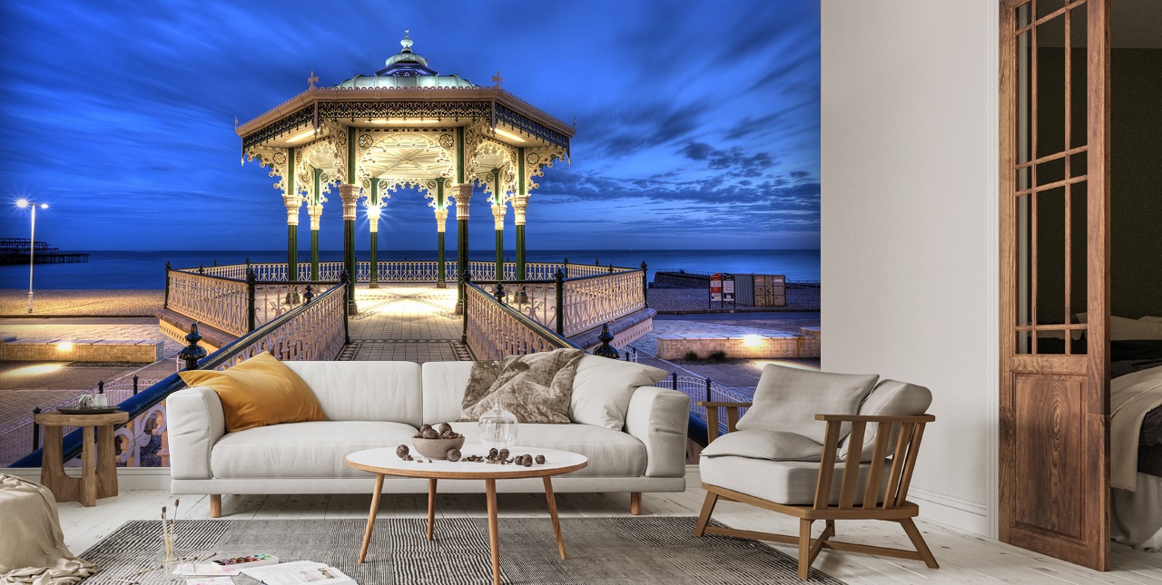 Brighton Bandstand Wallpaper | Wallsauce UK